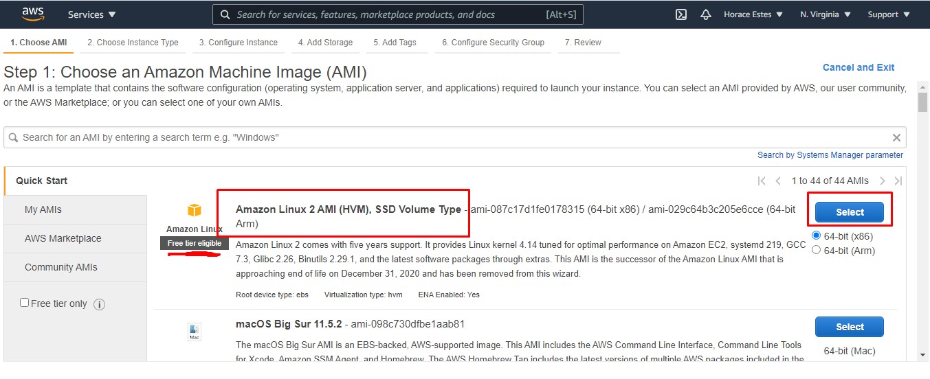 How To Create Amazon EC2 Instances Step by Step tutorial